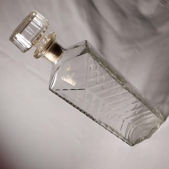 Vintage Textured Glass Liquor Bottle | Dining | Vintage Textured Glass ...